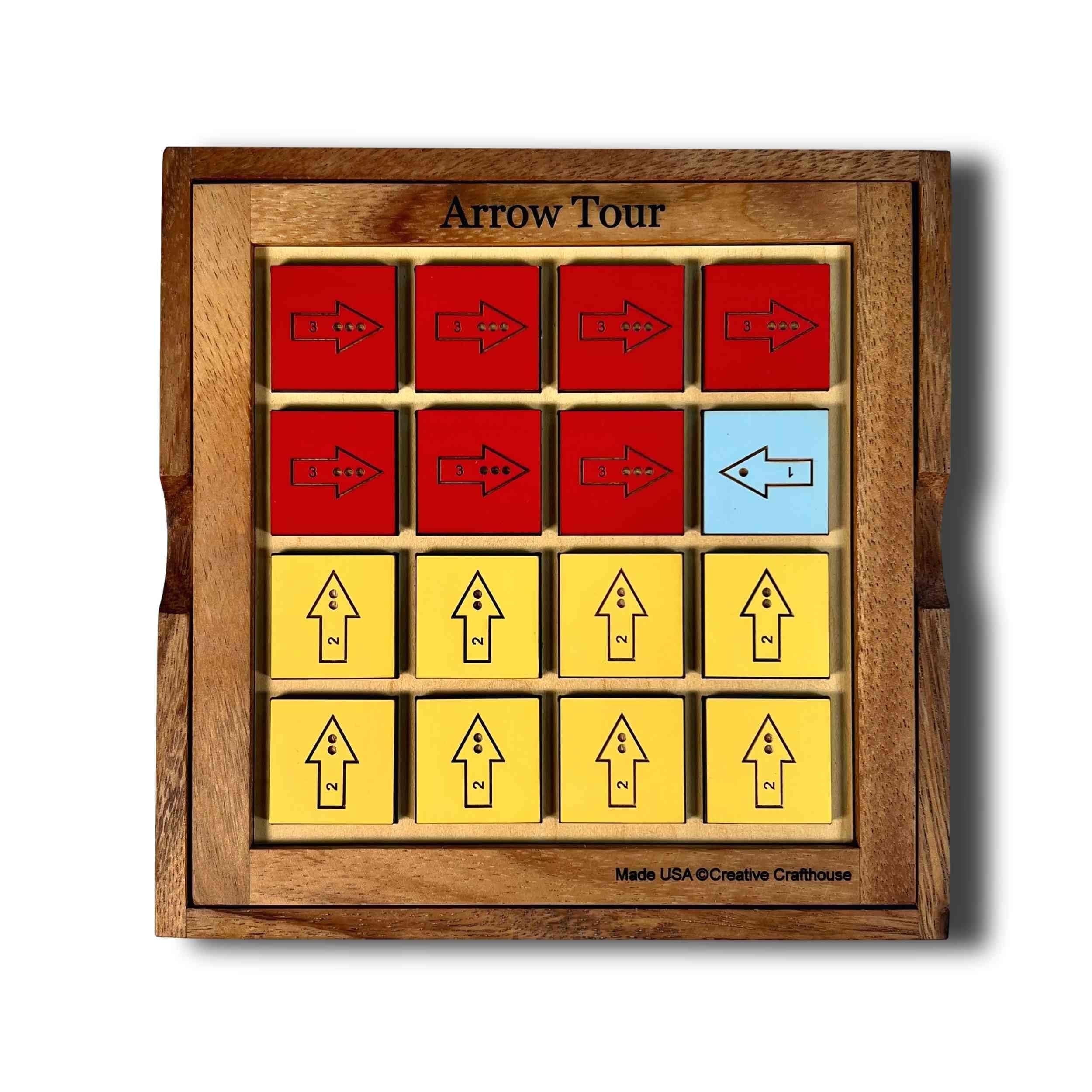 Creative Crafthouse Arrow Tour Puzzle Wood Logic Game Difficult Brain ...