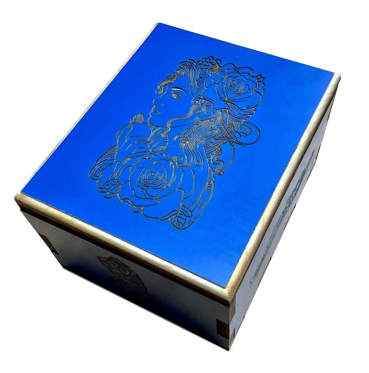 Creative Crafthouse Blue Belle Box, Mindful Wood Lock Puzzle, USA Made Desk Art - Walmart.com