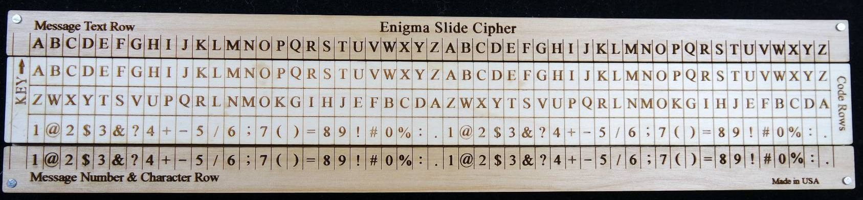 Creative Crafthouse Enigma Slide Cipher - Linear Rule Cipher with ...