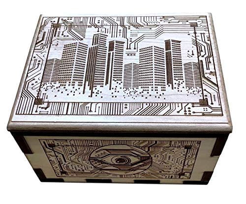 Creative Crafthouse Hurricane Puzzle Box, Maple Wood City Circuit Art ...