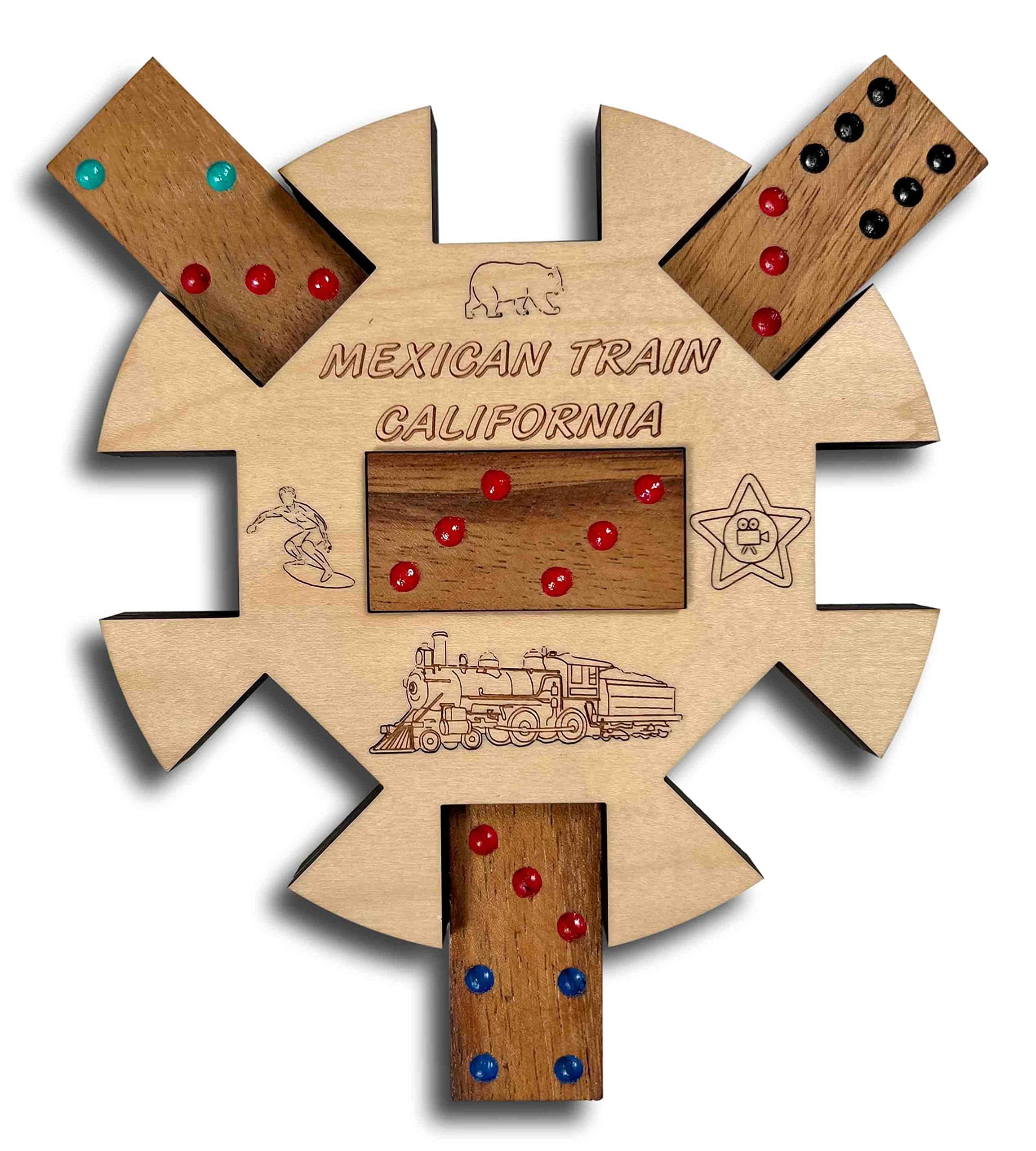 Creative Crafthouse Mexican Train Hub and Tokens, California Edition ...