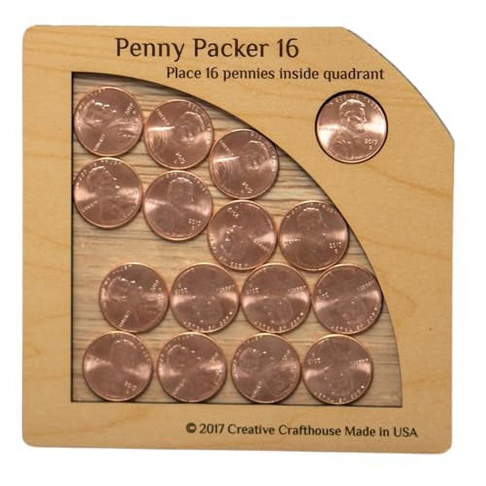 Creative Crafthouse Penny Packer 16 Puzzle - Handmade Wooden Puzzle ...