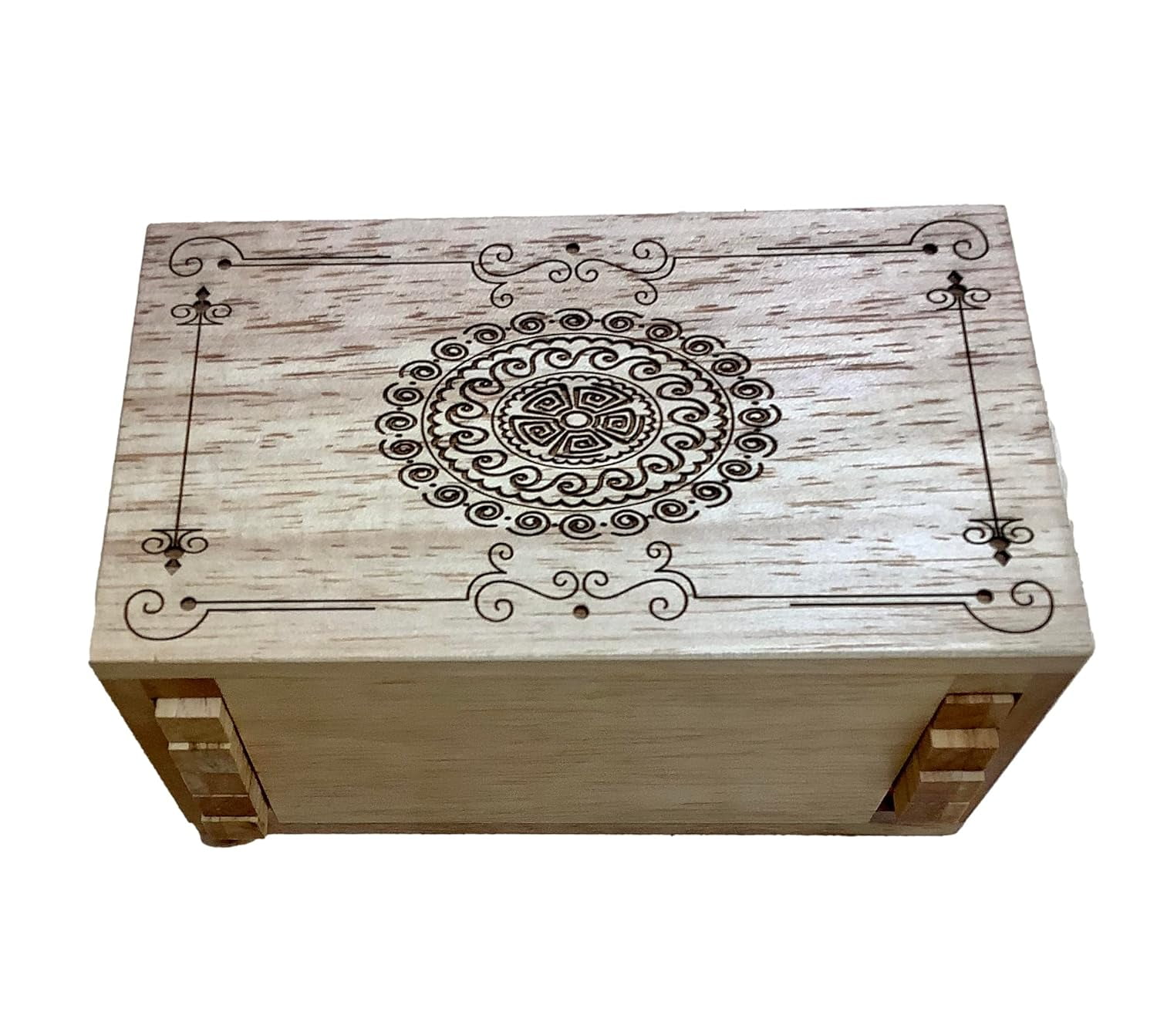 Creative Crafthouse Secret Lock Box I Premium Mandala Style Wooden Puzzle Box - Walmart.com