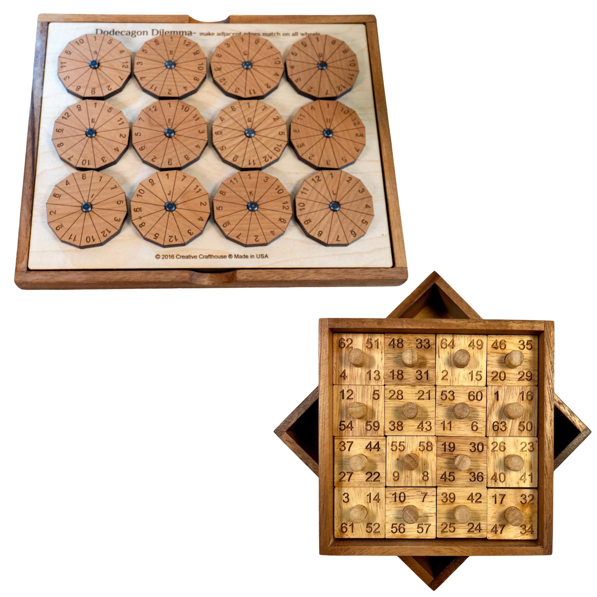 Creative Crafthouse Ultimate Math Gift Set: 2 Extreme Brain Teasers ...