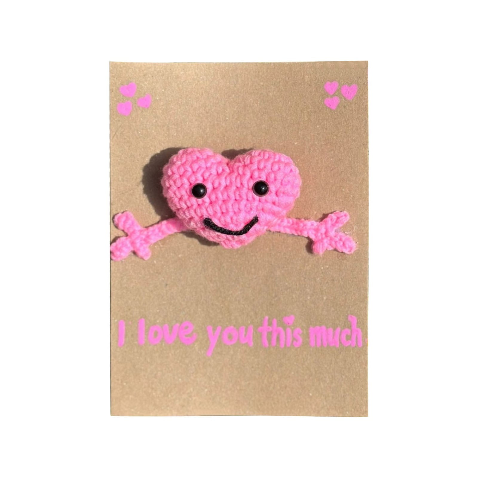Creative Crochet Greeting Card 2025 New Handmade Cute Knitting Crochet ...