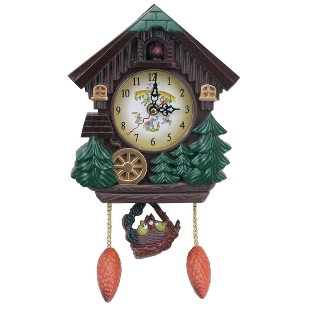 Creative Musical Cuckoo Wall Clock, Forest House Design, Perfect for ...