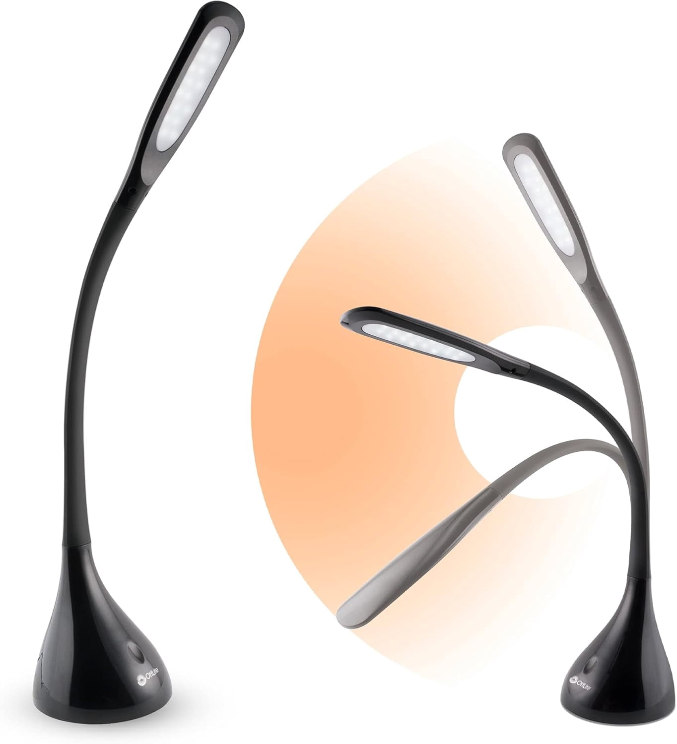 Creative Curves LED Desk Lamp with Adjustable Neck - Dimmable with 4 ...