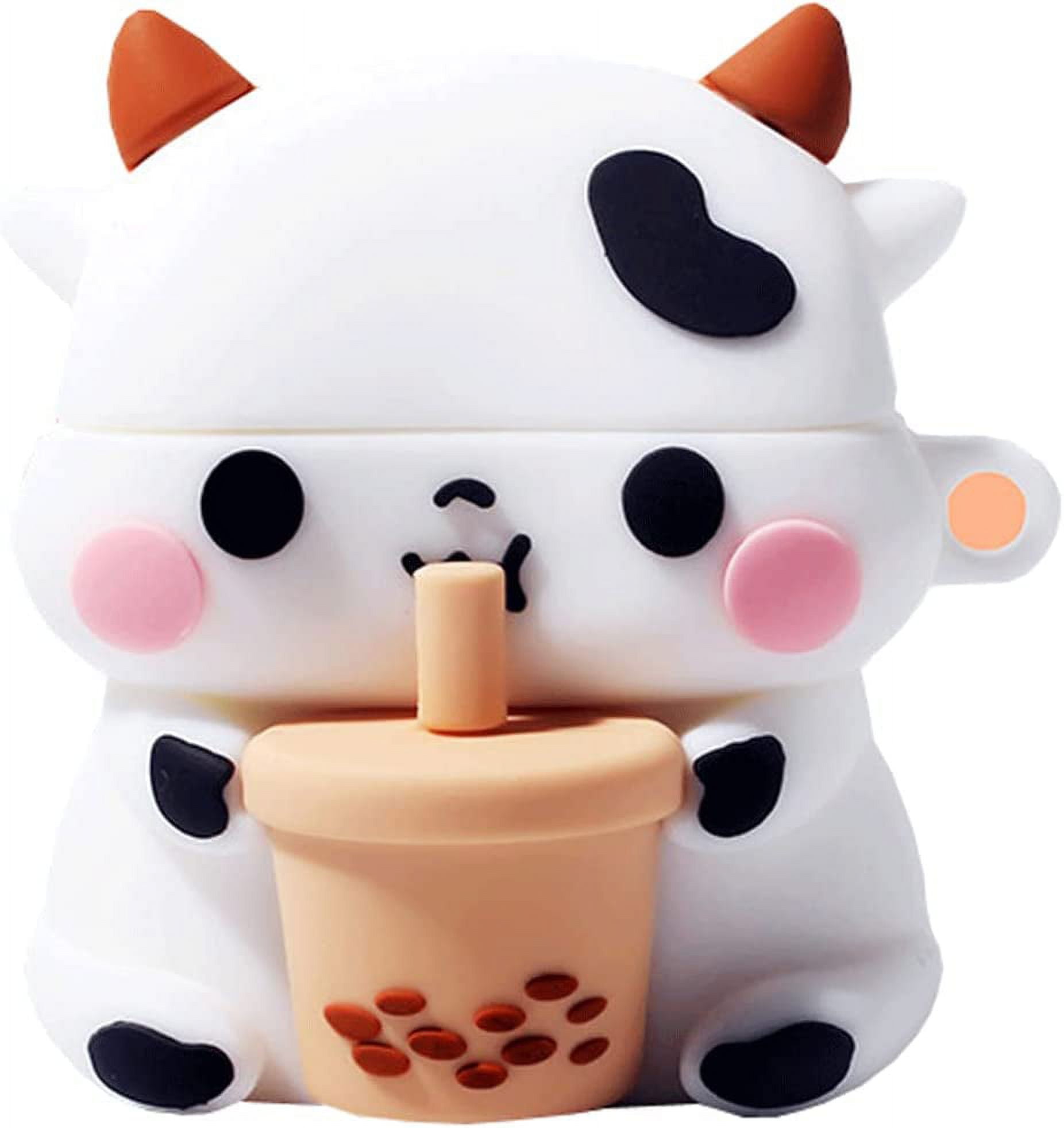 Creative Cute Cartoon Milk Tea Cow Design Air pods Cover Fashion ...