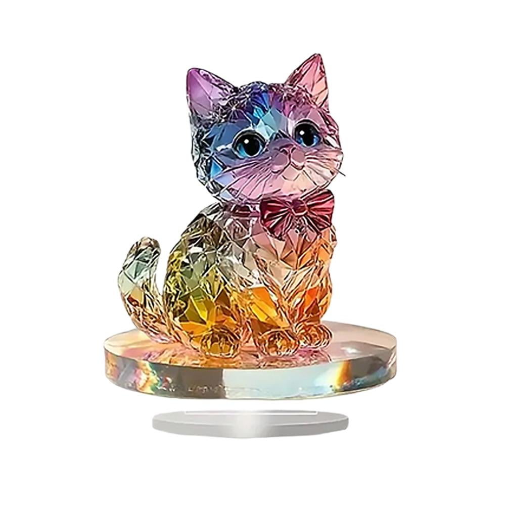 Creative Cute Color Kitten Chicken 2D Acrylic Desktop Decoration Home ...