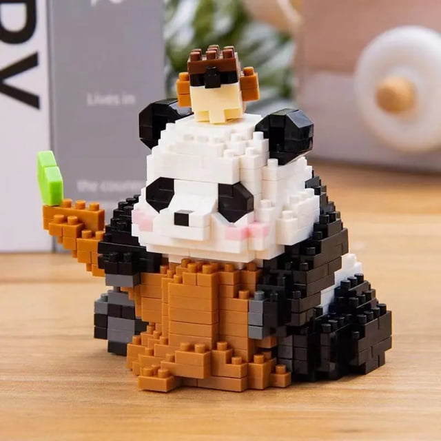 Creative DIY Assemable Animal Cute MINI Chinese Style Animal Panda ...