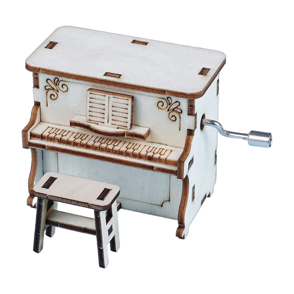 Creative DIY Children's Assembling Piano Musical Box Model Toy Set for ...