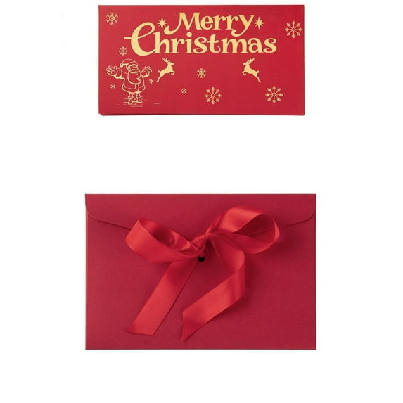 Creative DIY Folding Red Envelope, Christmas Cash Holder Gift Card ...