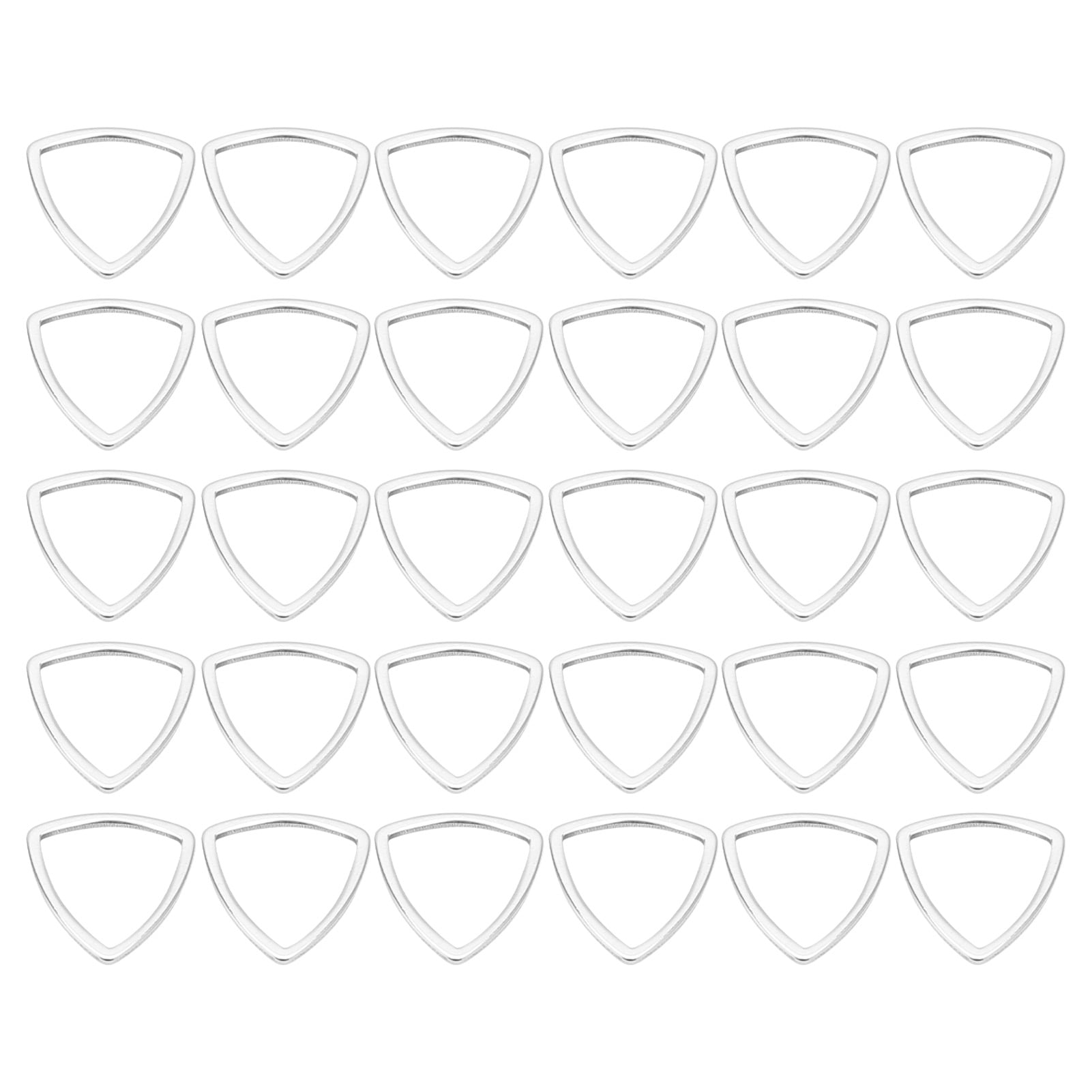 DIY Jewelry Artisan Kit, Sterling Silver Triangle Bezels for Resin Crafts, Stimulate Imagination ...