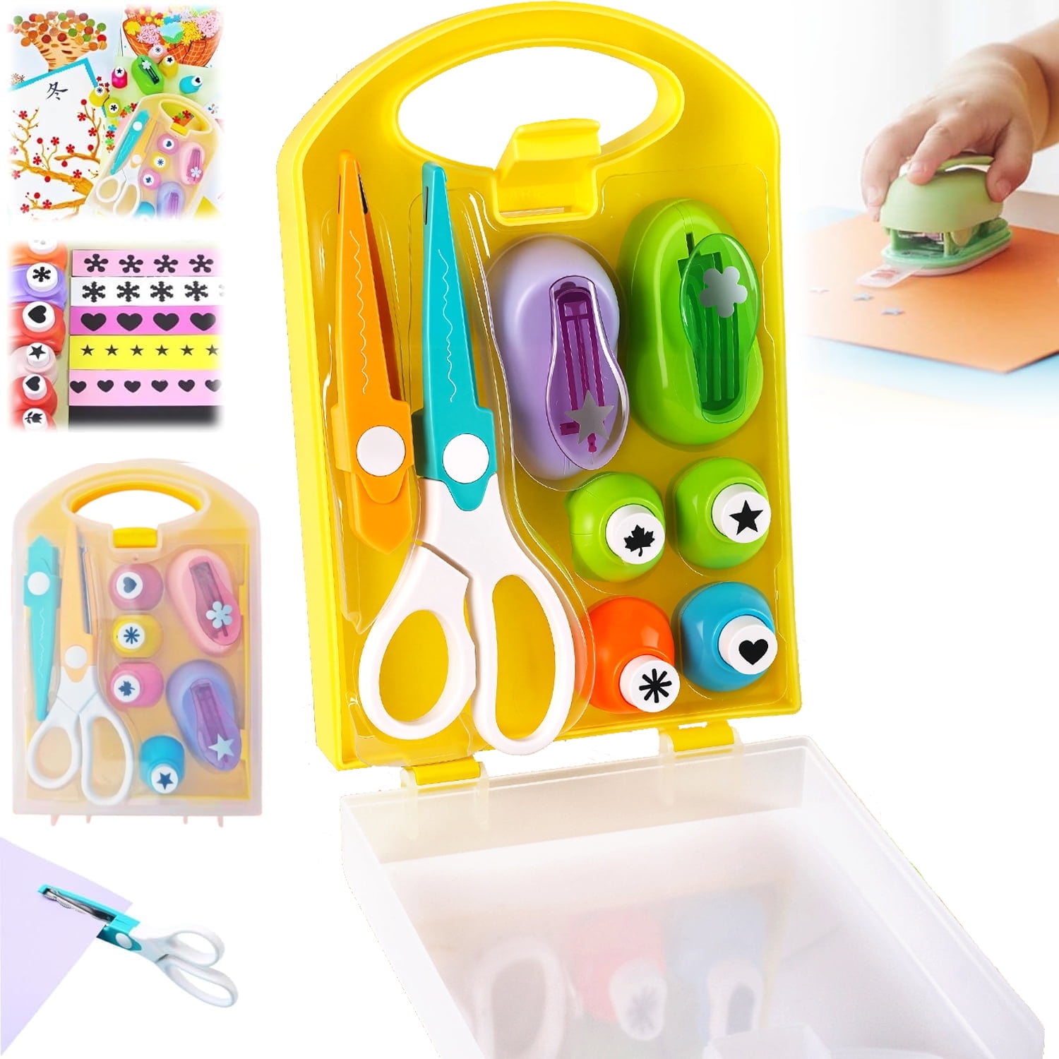 Creative DIY Puncher Craft Set, Craft Hole Punch Shapes Set, Craft ...