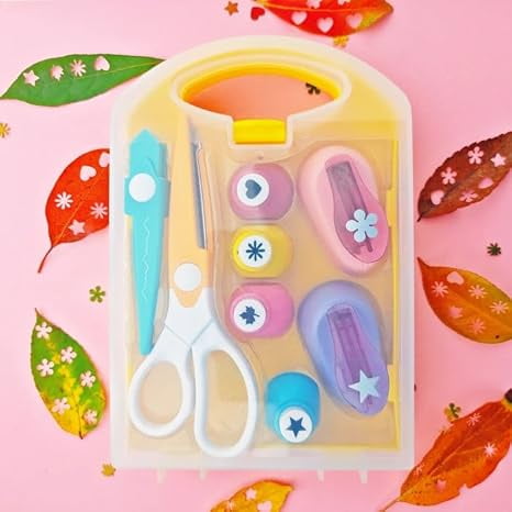 Creative DIY Puncher Craft Set, Craft Hole Punch Shapes Set, Hole Punch ...