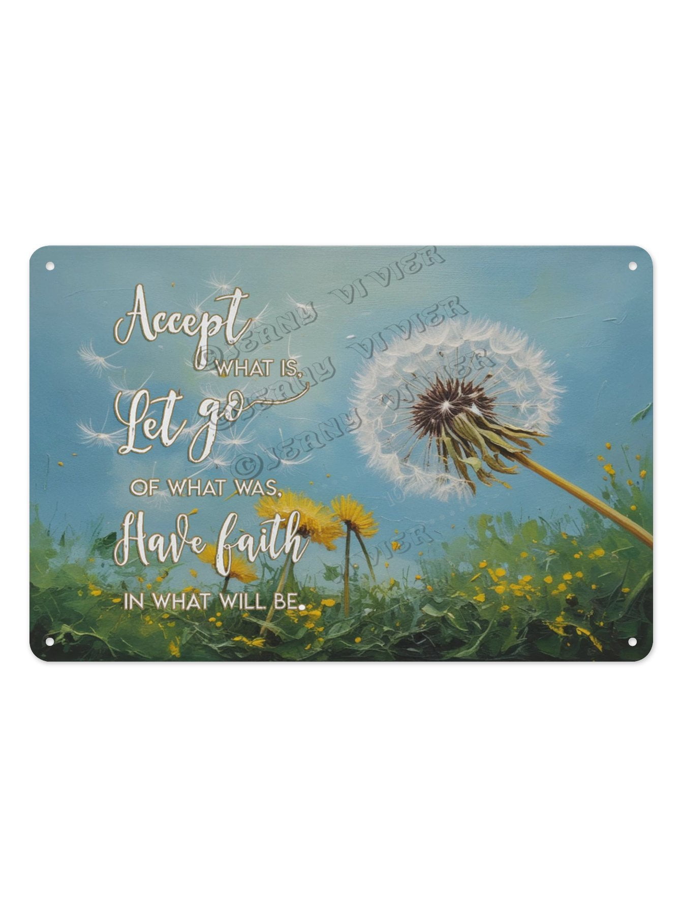 Creative Dandelion Aluminum Metal Sign, 8 x 12 Inches, Perfect for Your ...