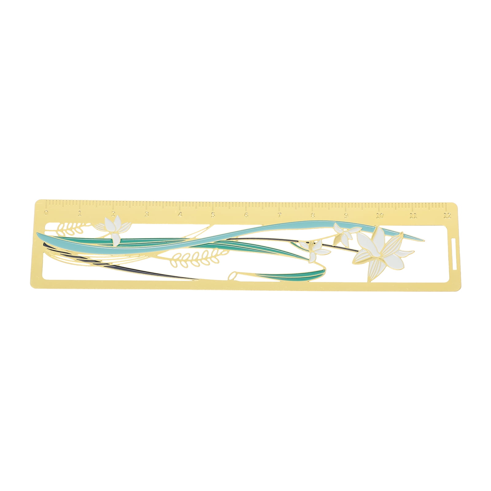 Creative Delicate Bookmark Ruler Vintage Metal Colorful Book Page ...