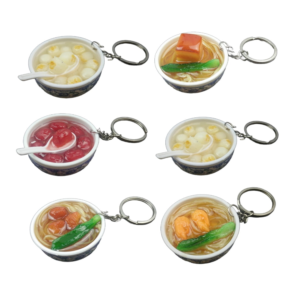 Creative Delicious Kitchen Accessories Bag Key Pendant Simulation Food ...