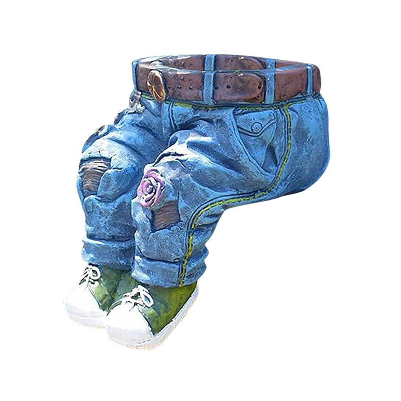 Creative Denim Pants Resin Flower Pot Garden Flower Planting Pots ...