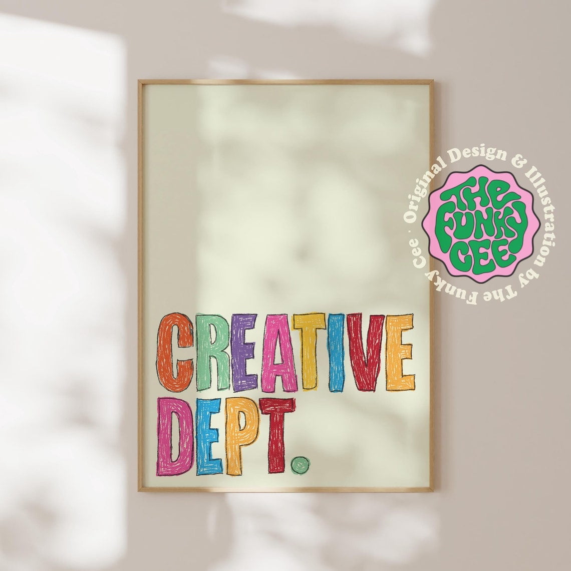 Creative Department Wall Print Trendy Wall Art Colorful Poster ...