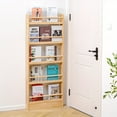 Creative Design, Ultra-narrow Solid Wood Bookshelf, Bookcase, No Paint ...