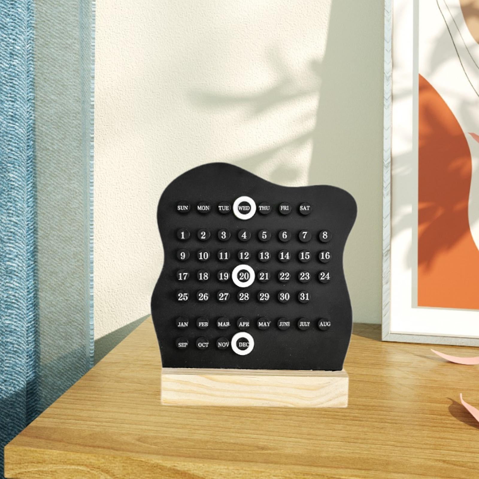 Creative Desk Calendar with Month Date Display for Work And Study ...
