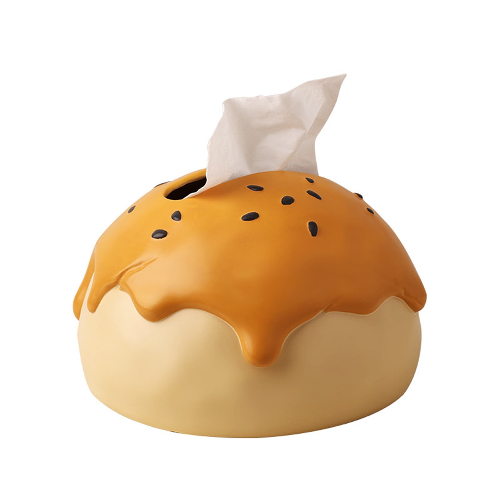 Creative Desk Decor Egg Yolk Crisp Tissue Box Cover - Cartoon Food ...