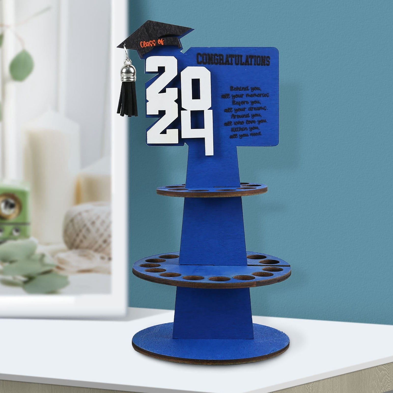 Creative Desk Displays 2024 Graduation Blue Gift Wallet Creative ...