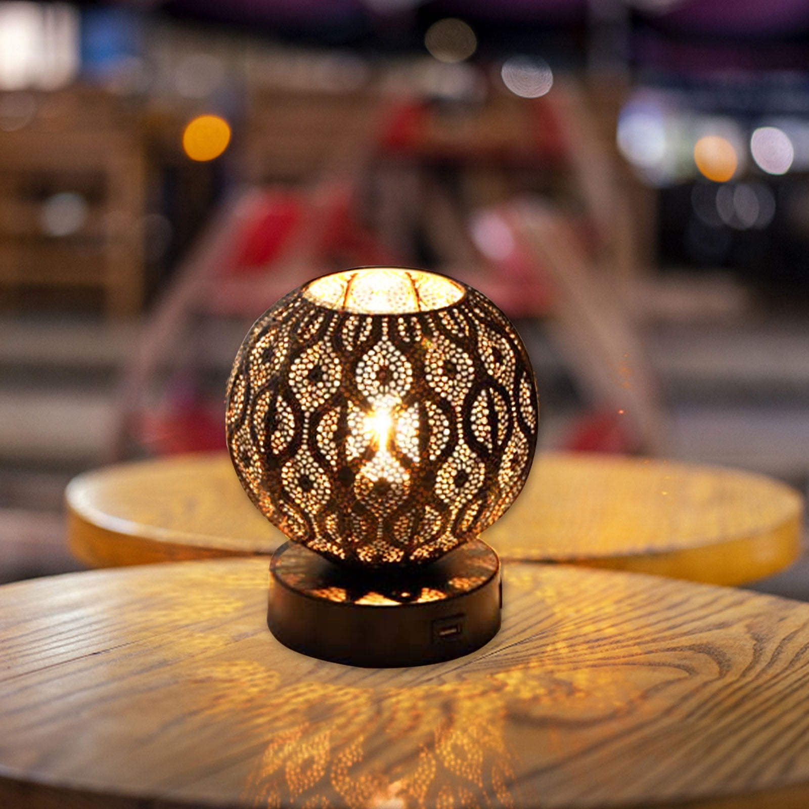 Creative Desk Lamp, Dimmable Night Light, Spherical Lampshade, Ambient ...