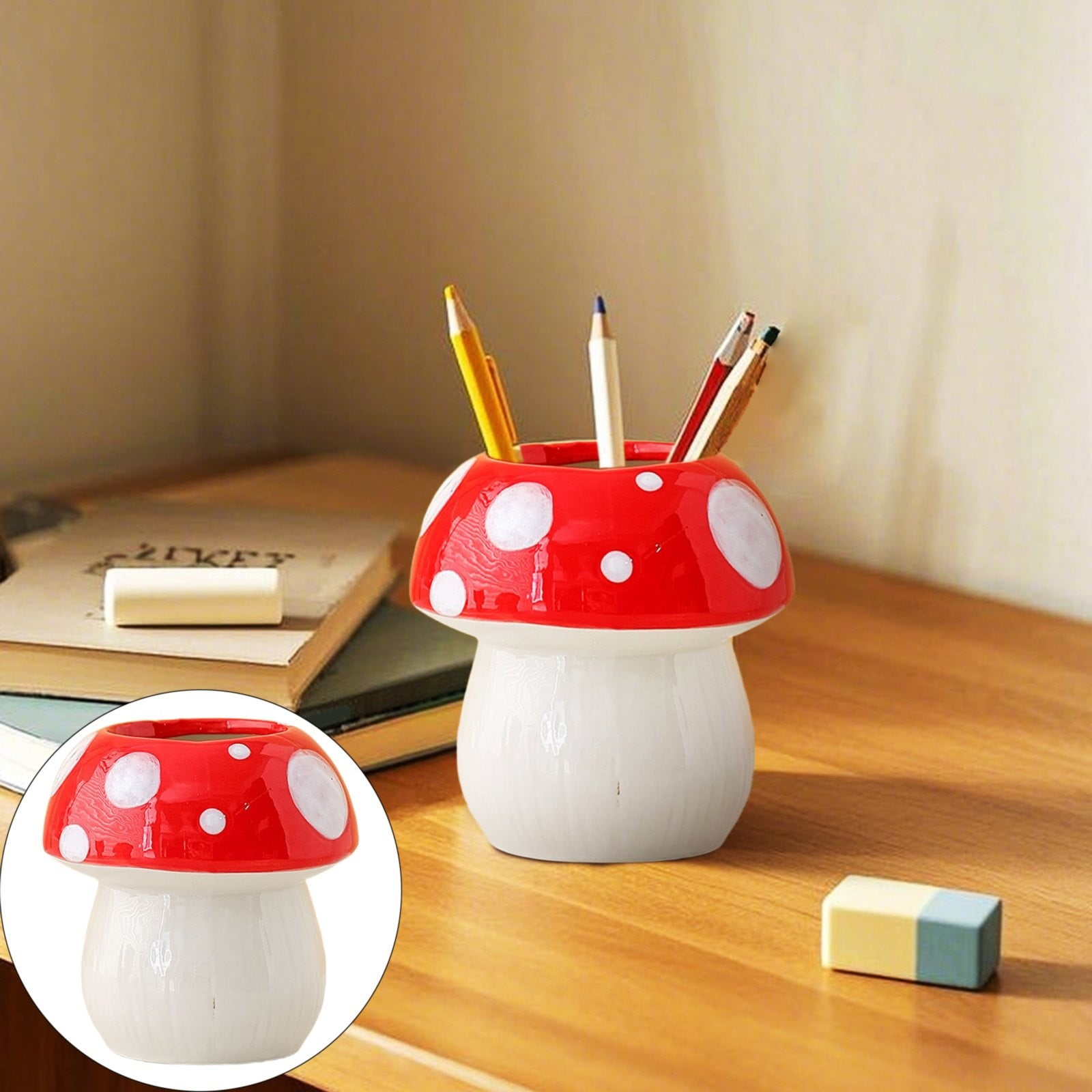 Creative Desk Pen Holder - High - End Decor for Student Makeup Brush ...