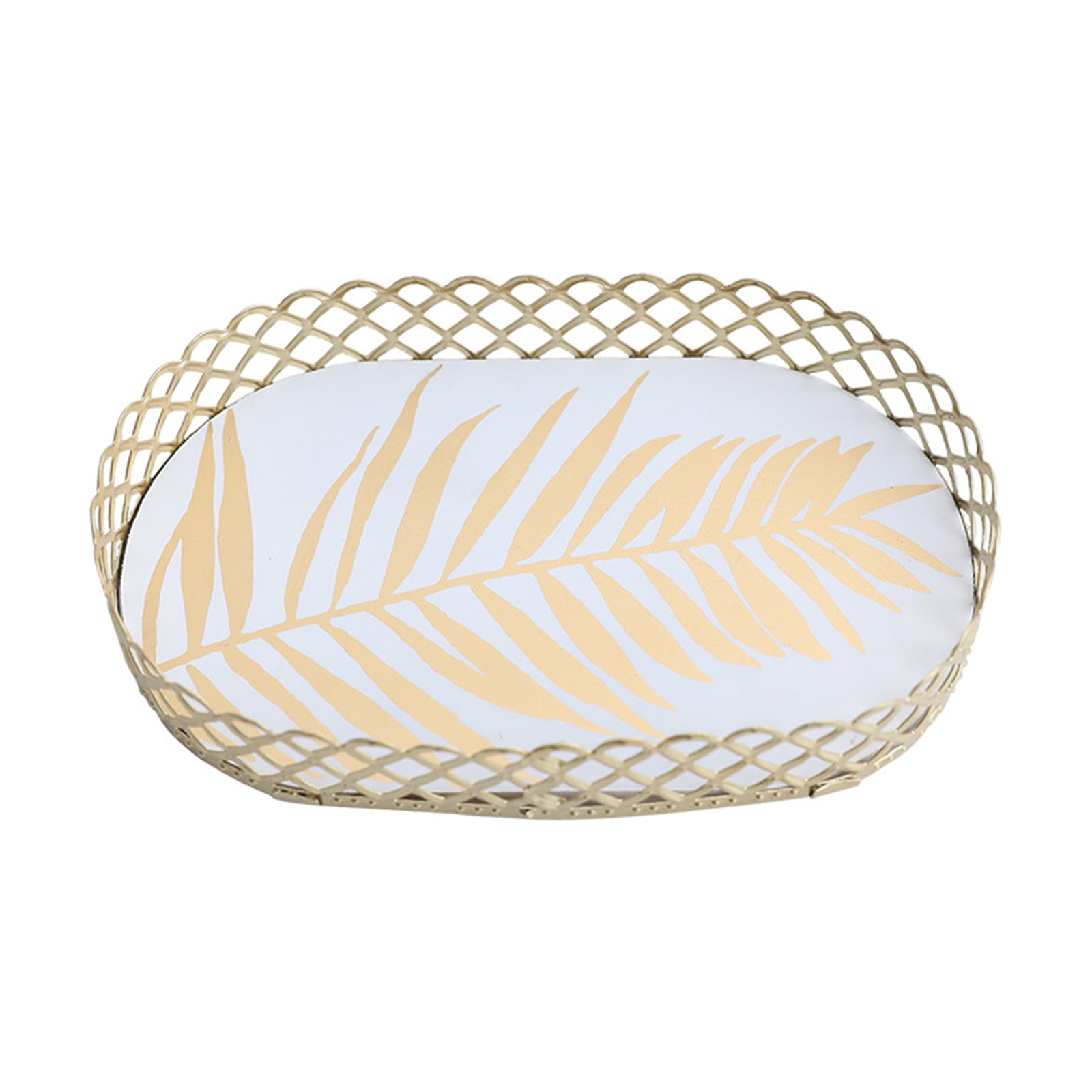 Creative Desktop Storage Tray，Makeup Organizer Tray，Retro Brass Storage ...