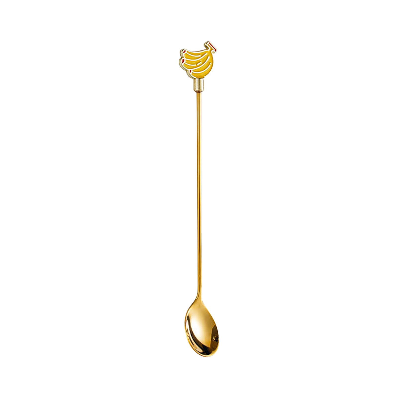 Creative Dessert Stirring Spoon Cartoon Fruit Fork with Long Handle for ...