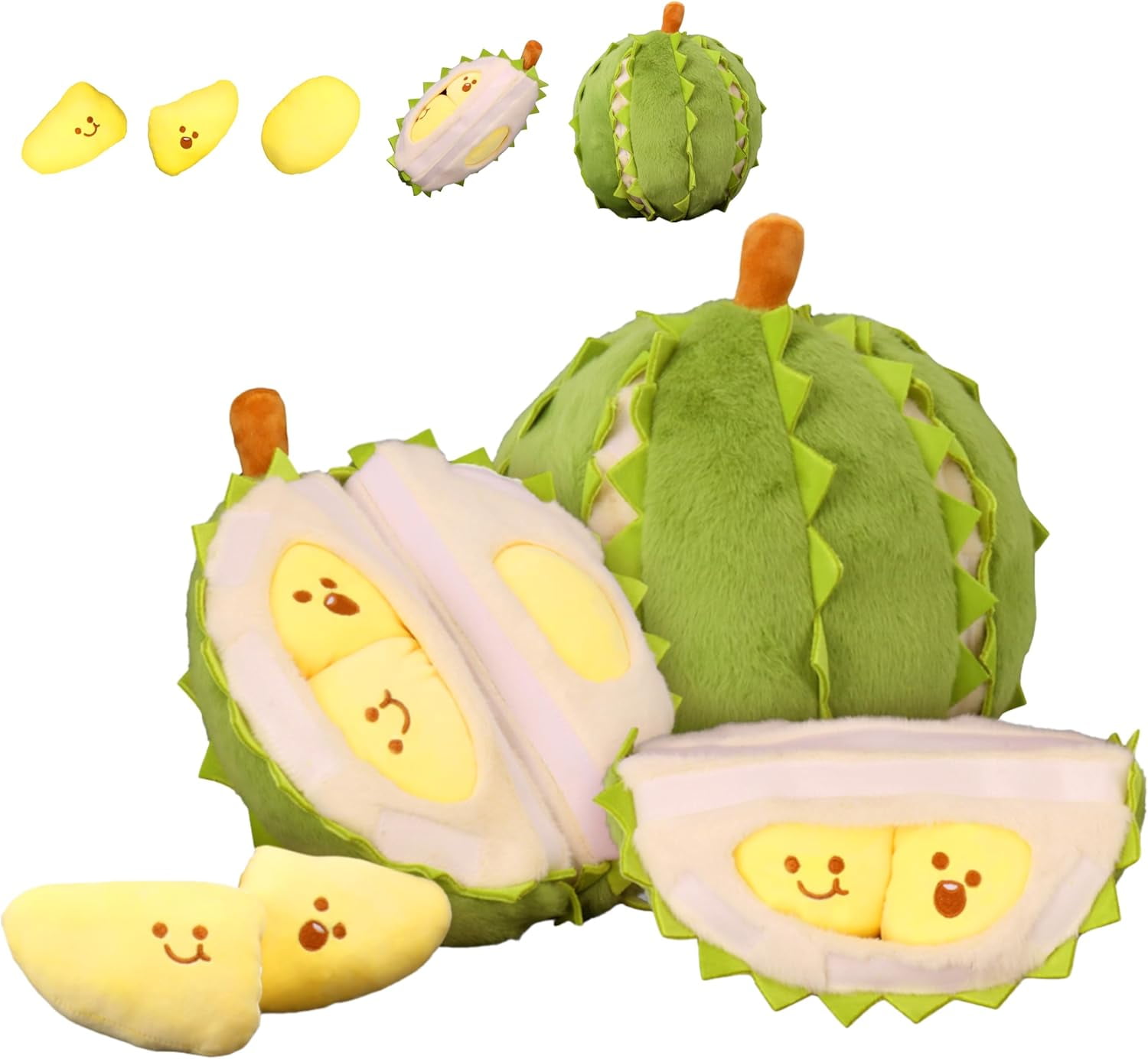 Creative Detachable Durian Plush Toy, Fruit Durian Plush Toy ...