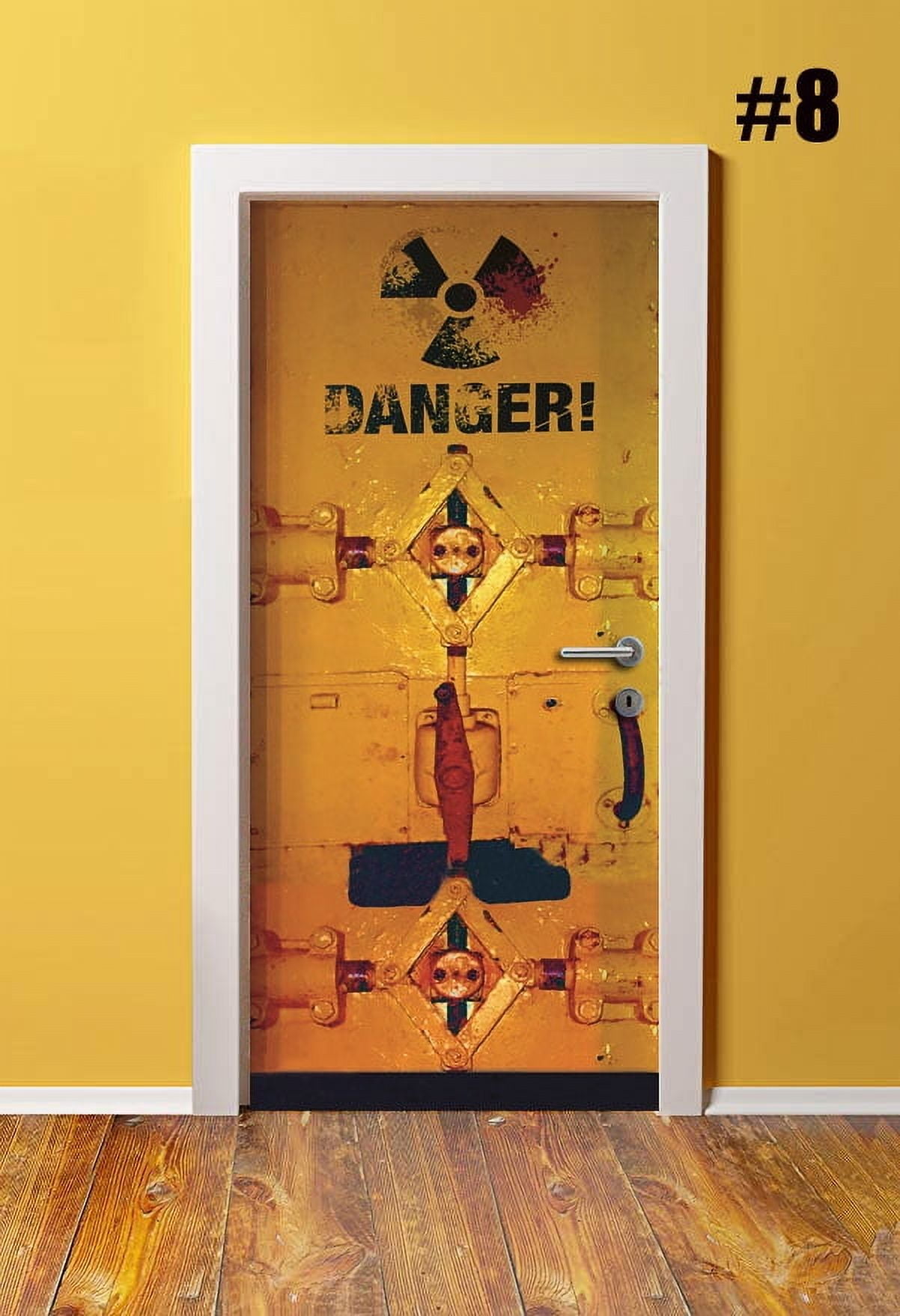 Creative Door Mural Iron Gate Traditional Entrance Door Wrap Remove ...