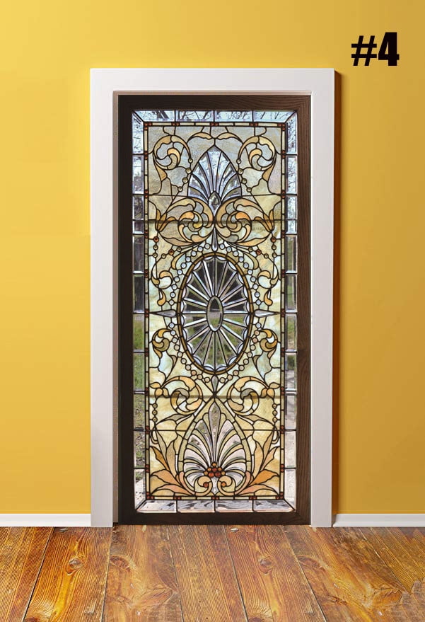 Creative Door Mural Iron Gate Traditional Entrance Door Wrap Remove ...