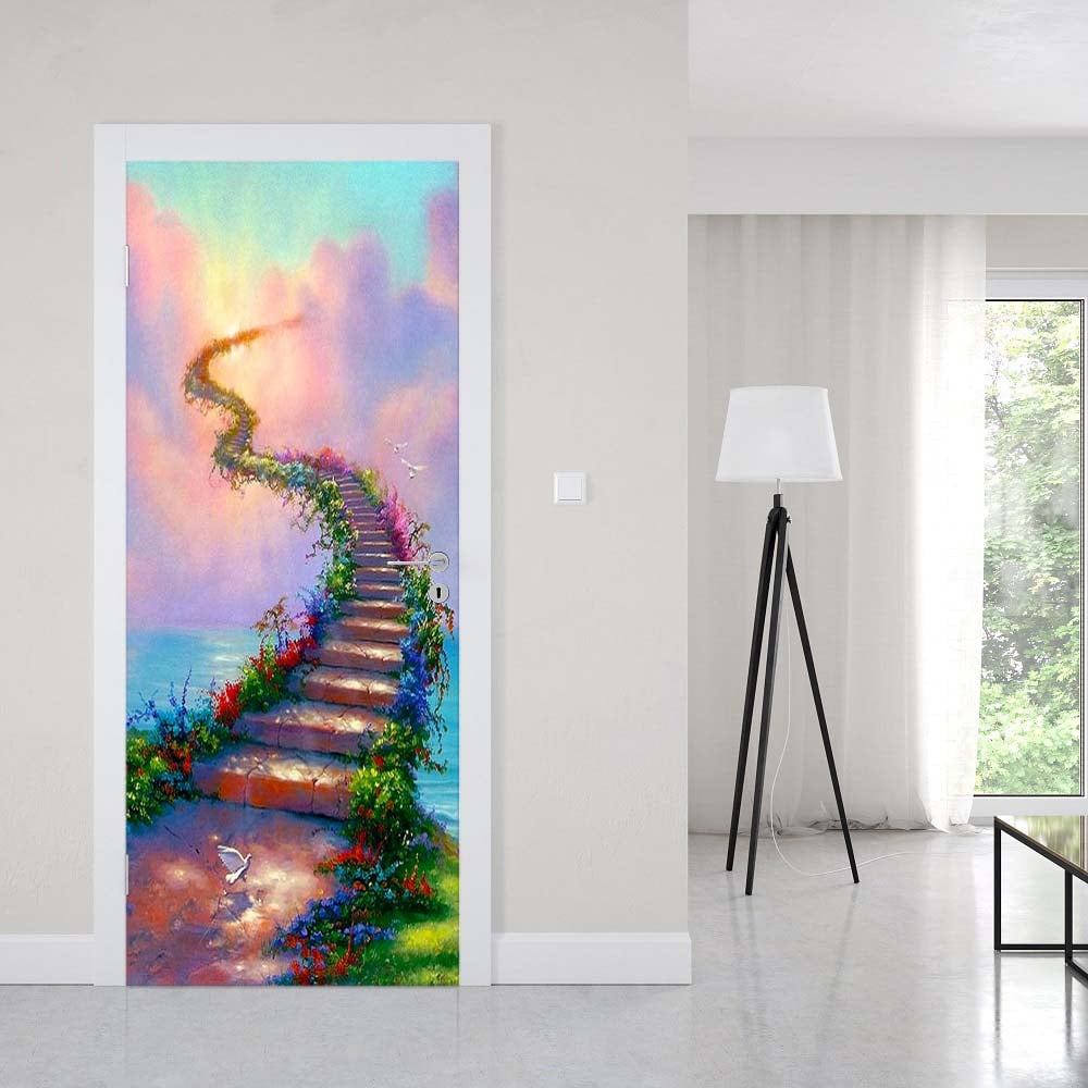 Creative Door Sticker Abstract Dream Path For Living Room Bedroom PVC ...