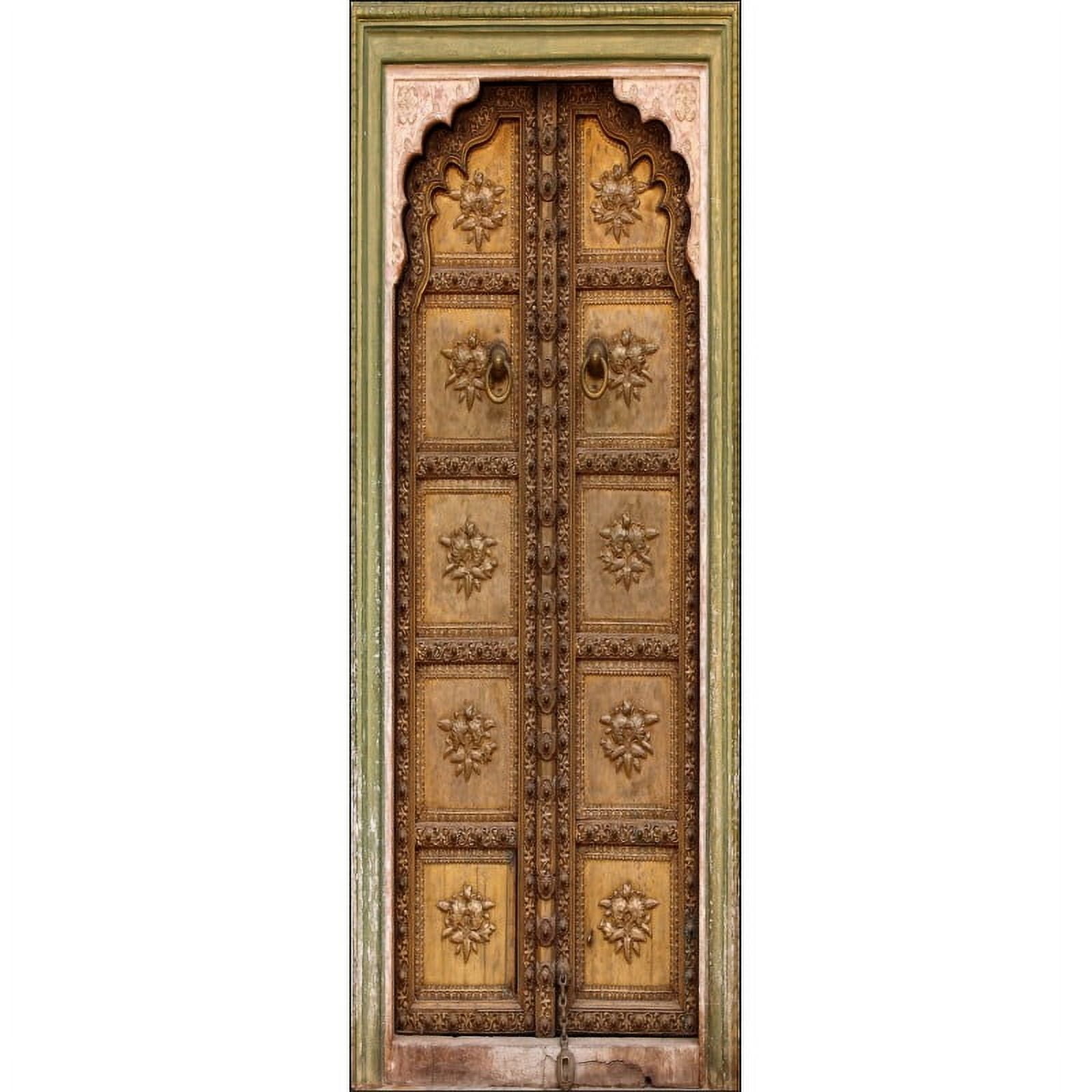 Creative Door Sticker Classic Gloden Gate For Living Room Bedroom PVC ...