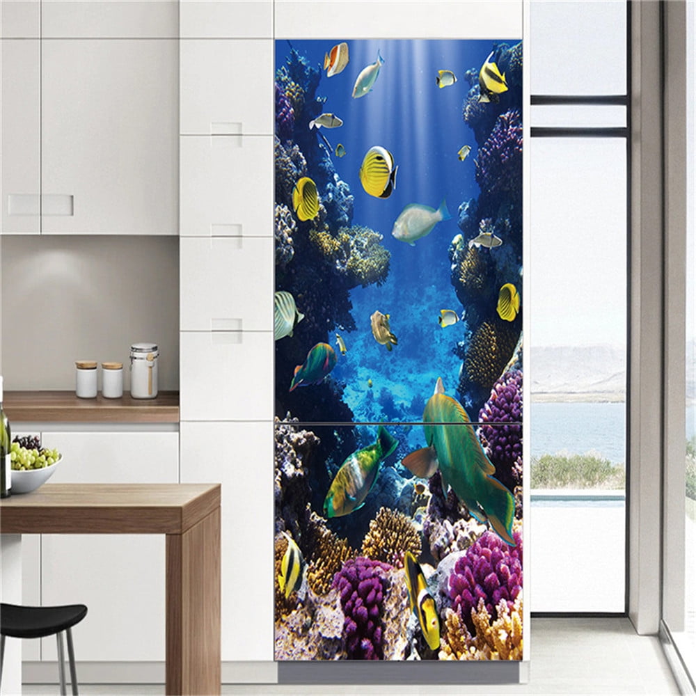 Creative Door Sticker For Fridge Self-adhesive Single Double ...