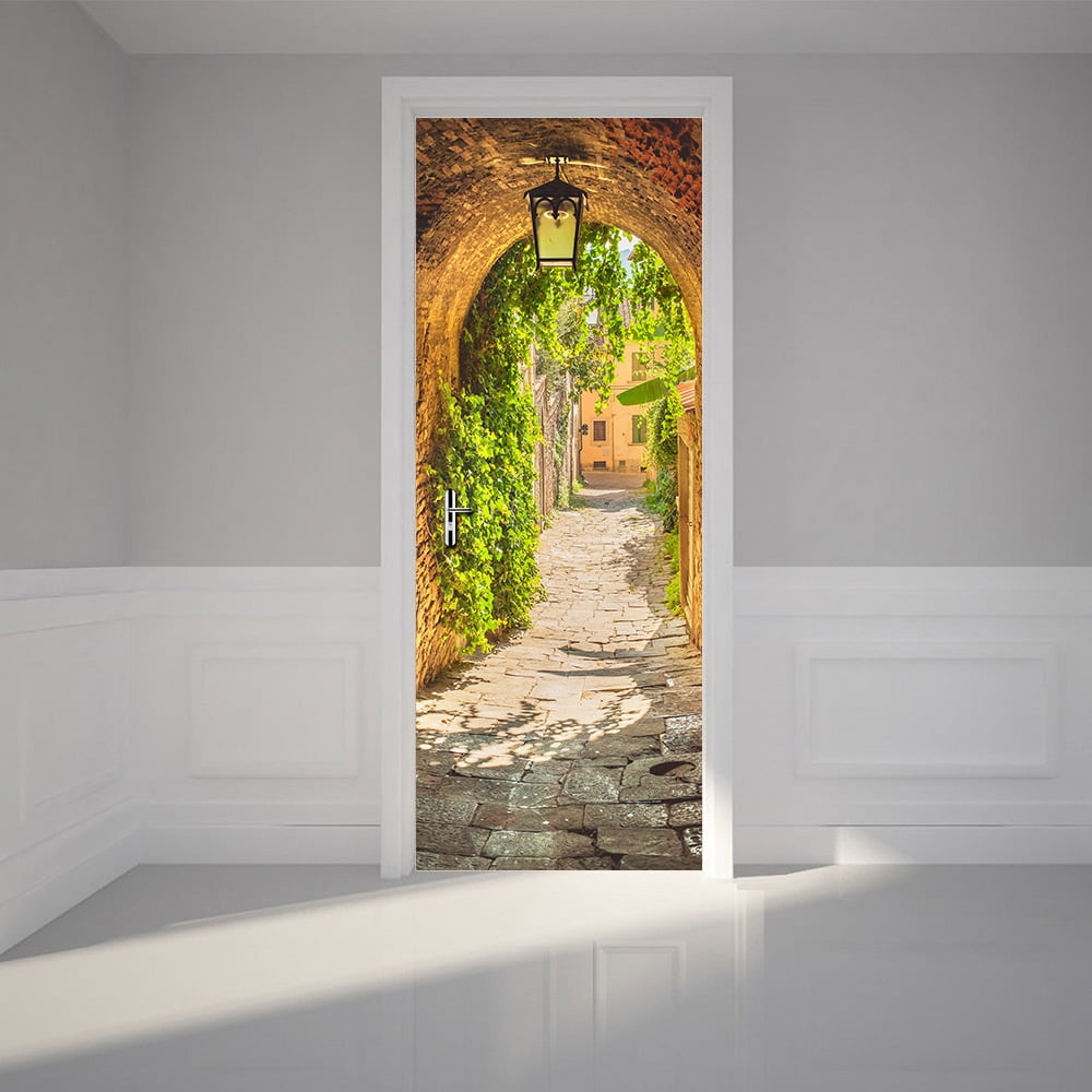 Creative Door Stickers Bedroom Sliding Door Living Room Door ...