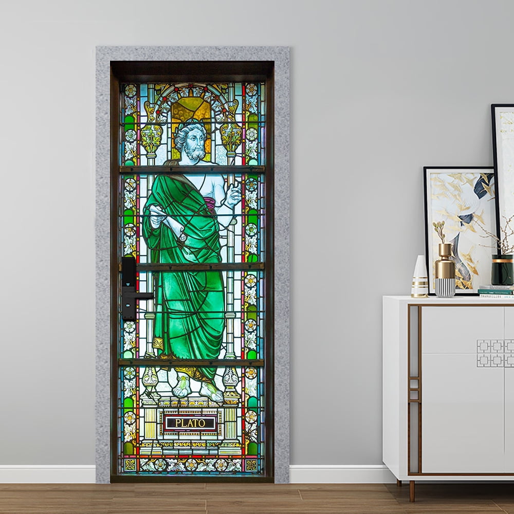 Creative Door Stickers Bedroom Sliding Door Living Room Door ...