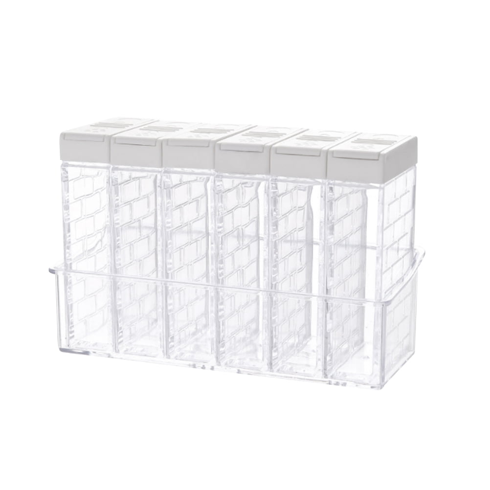 Supvox Transparent Seasoning Box Set with Double Outlet Lid for ...