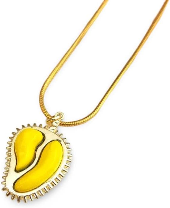 Creative Durian Copper Pendant Necklace for Women Men Stainless Steel ...