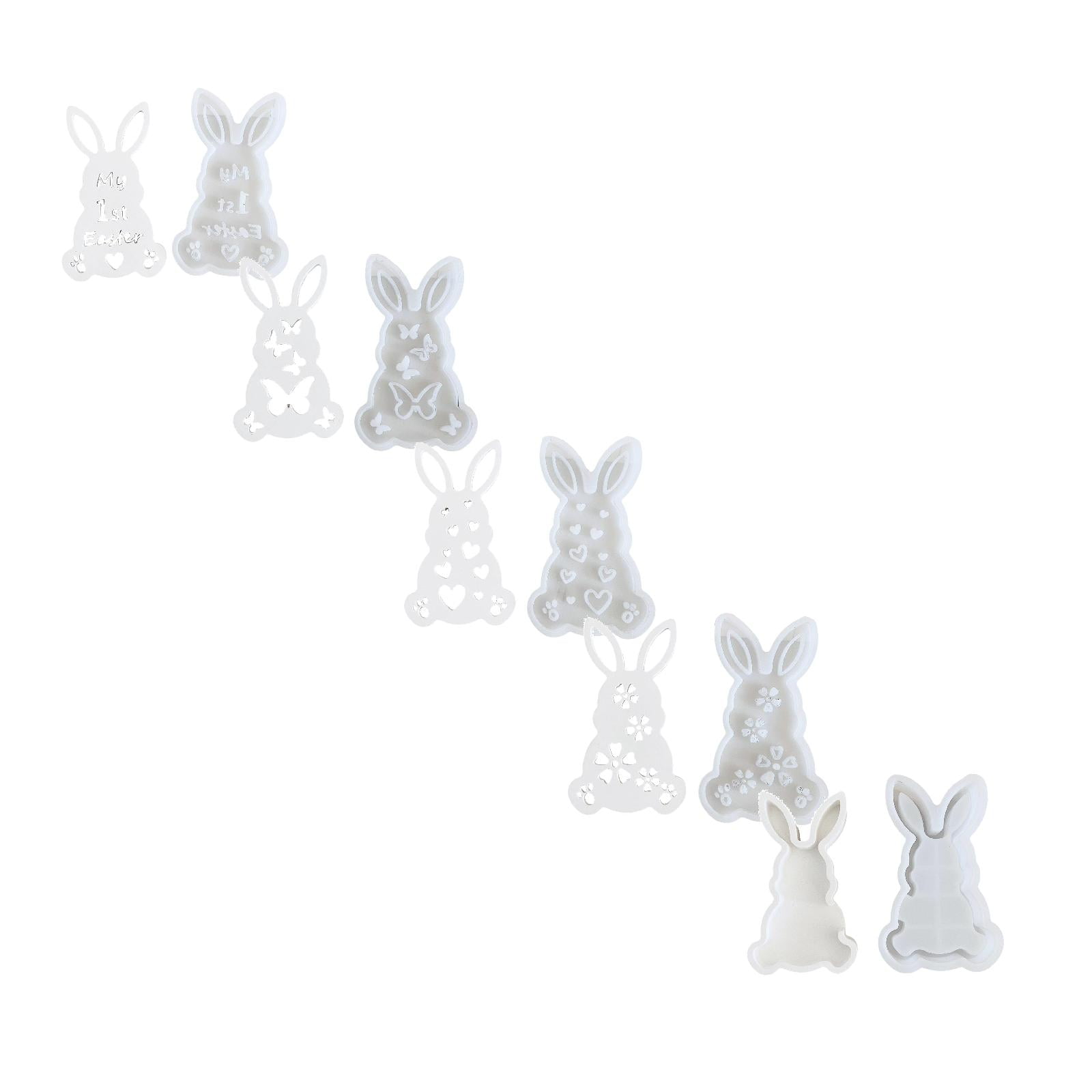 Creative Easter Decoration Rabbit Led Lamp Decoration Heart Bowknot ...