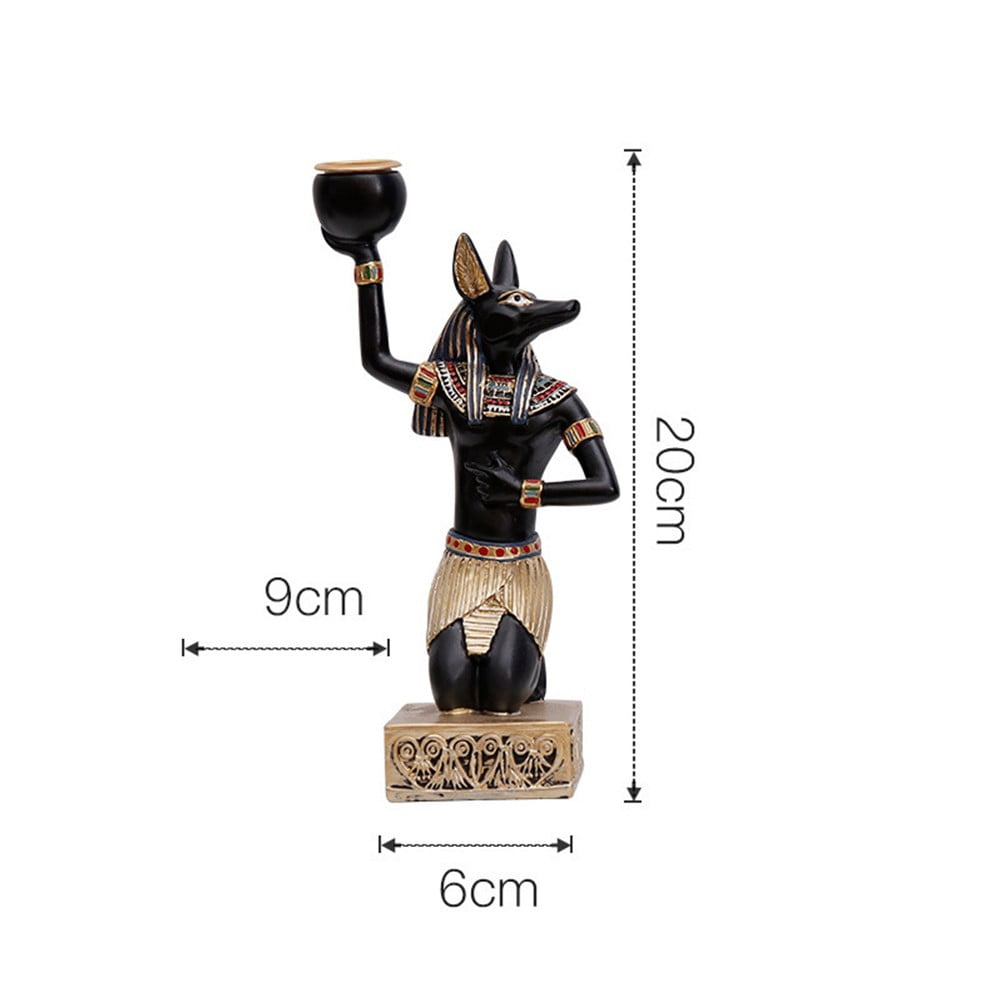 Creative Egyptian Bastet Collectible Figurine Cat Goddess Statue Candle ...