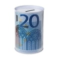 Creative Euro Dollar Metal Cylinder Piggy Bank Saving Money Box Home ...