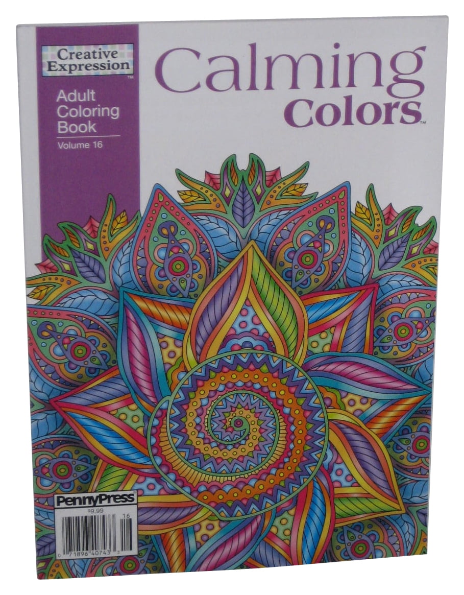 Creative Expression Calming Colors Adult Coloring Magazine Book Vol. 16 ...