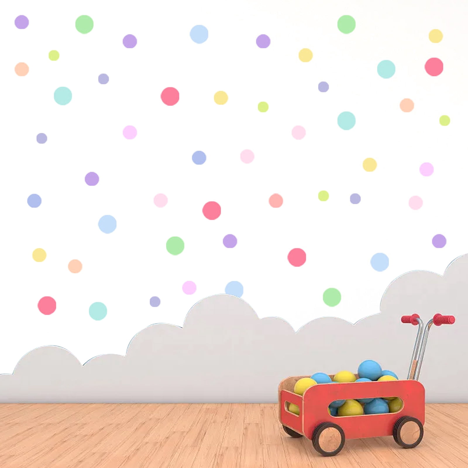 Creative Expression, Premium Film With 100% Opacity Polka Dot Wall Art ...