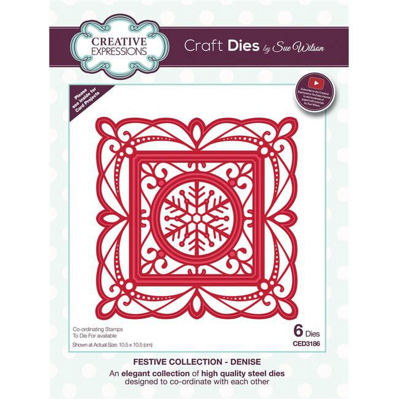 Creative Expressions CED3186 Festive Craft Dies by Sue Wilson, Denise ...