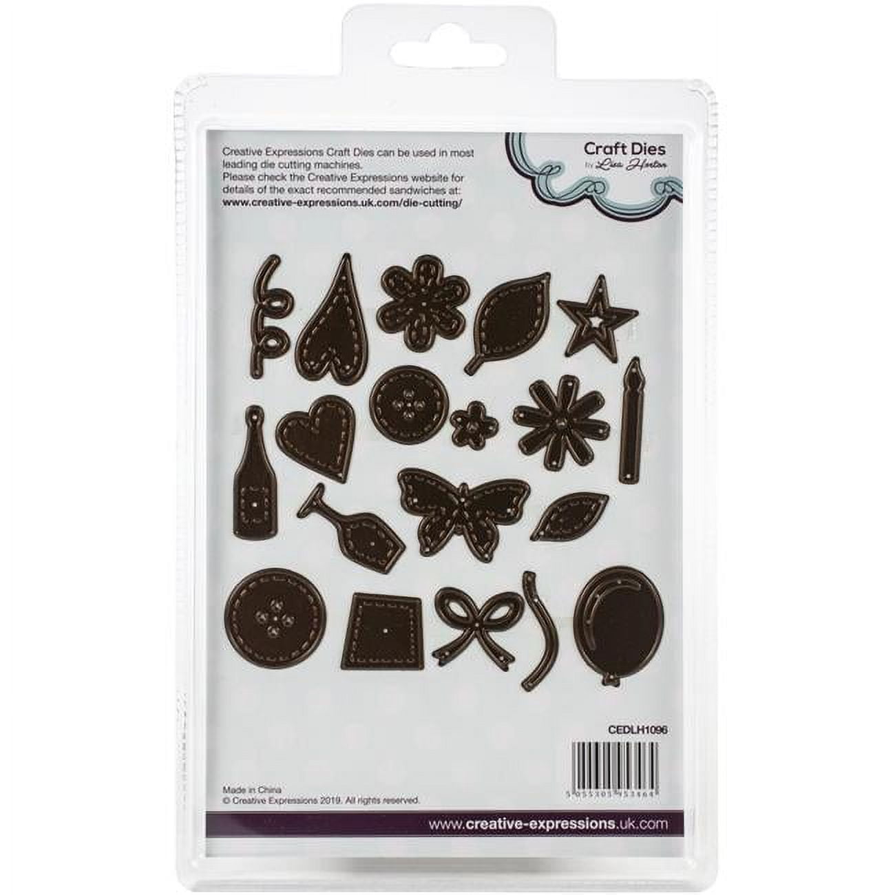 Creative Expressions CEDLH096 Essential Embellishments-Stitched Dies ...