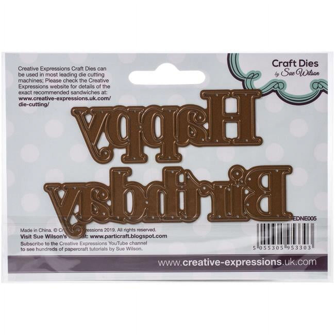 Creative Expressions CEDNE005 Happy Birthday-Craft Dies - Walmart.com